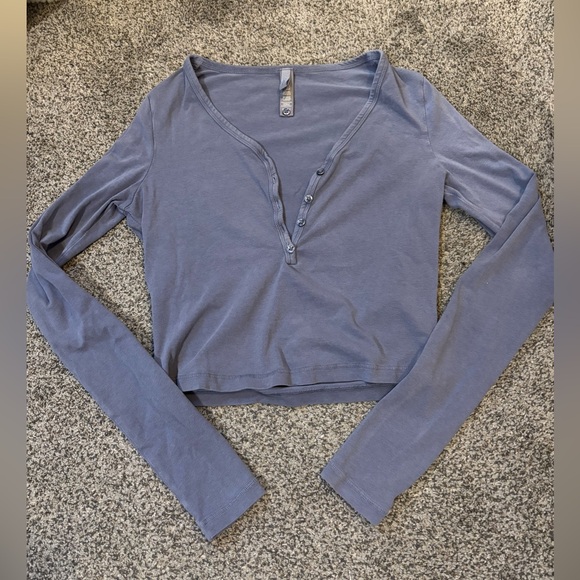 SKIMS | Tops | Skims Vintage Henley Long Sleeve | Poshmark